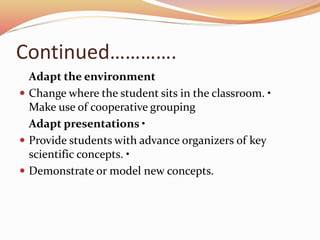 Adapting curriculum Teaching and Learning Strategies | PPTX