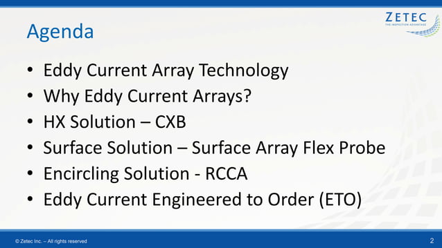 Adapting Eddy Current Array Technology for NDT | PPT