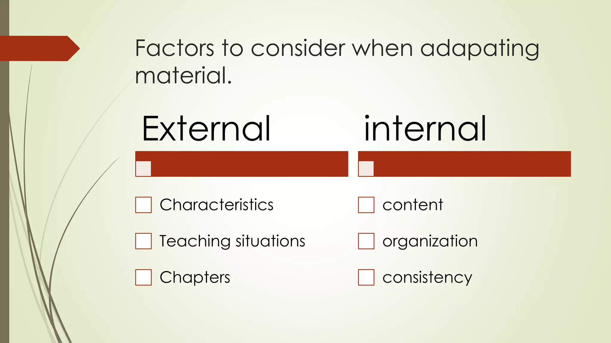 Adapting materials | PDF