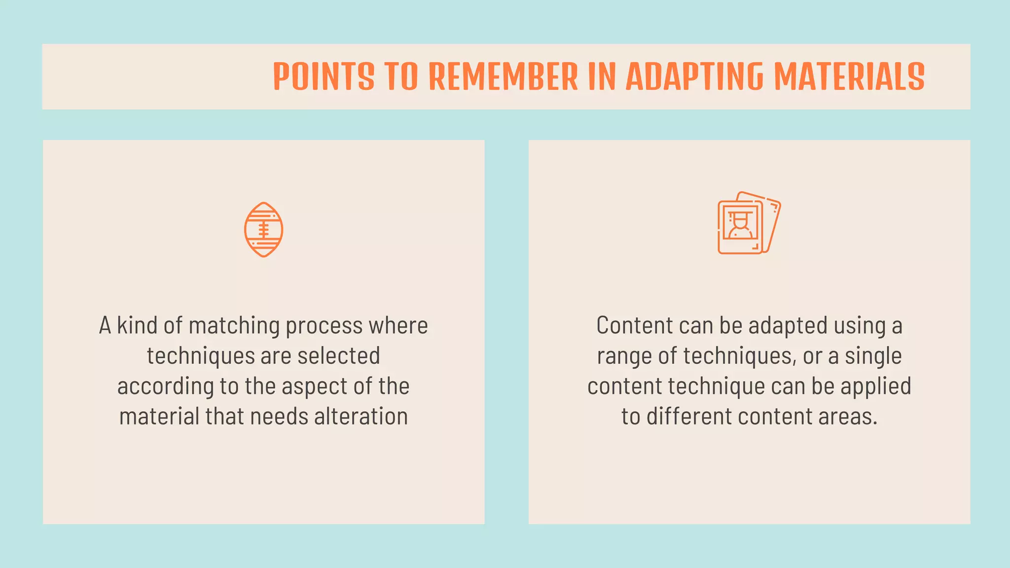 Adapting materials | PPTX