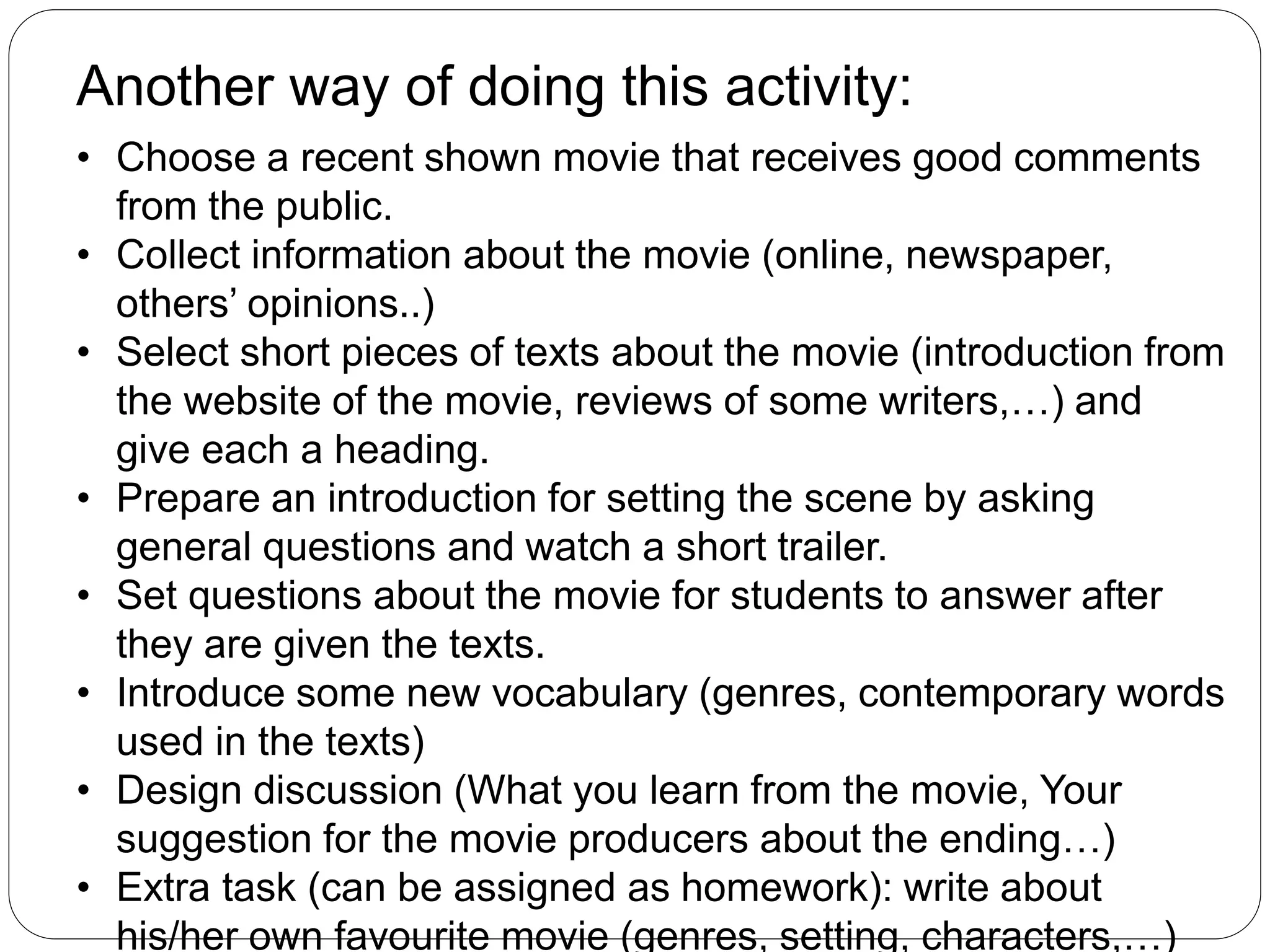 Adapting published materials - Materials for GE | PPTX