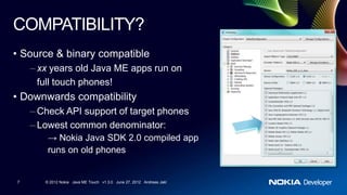 Adapting Series 40 touch and type apps to the full-touch UI | PPTX