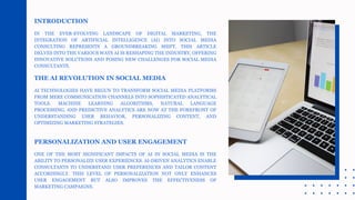 Adapting to AI The New Frontier in Social Media Consulting | PDF