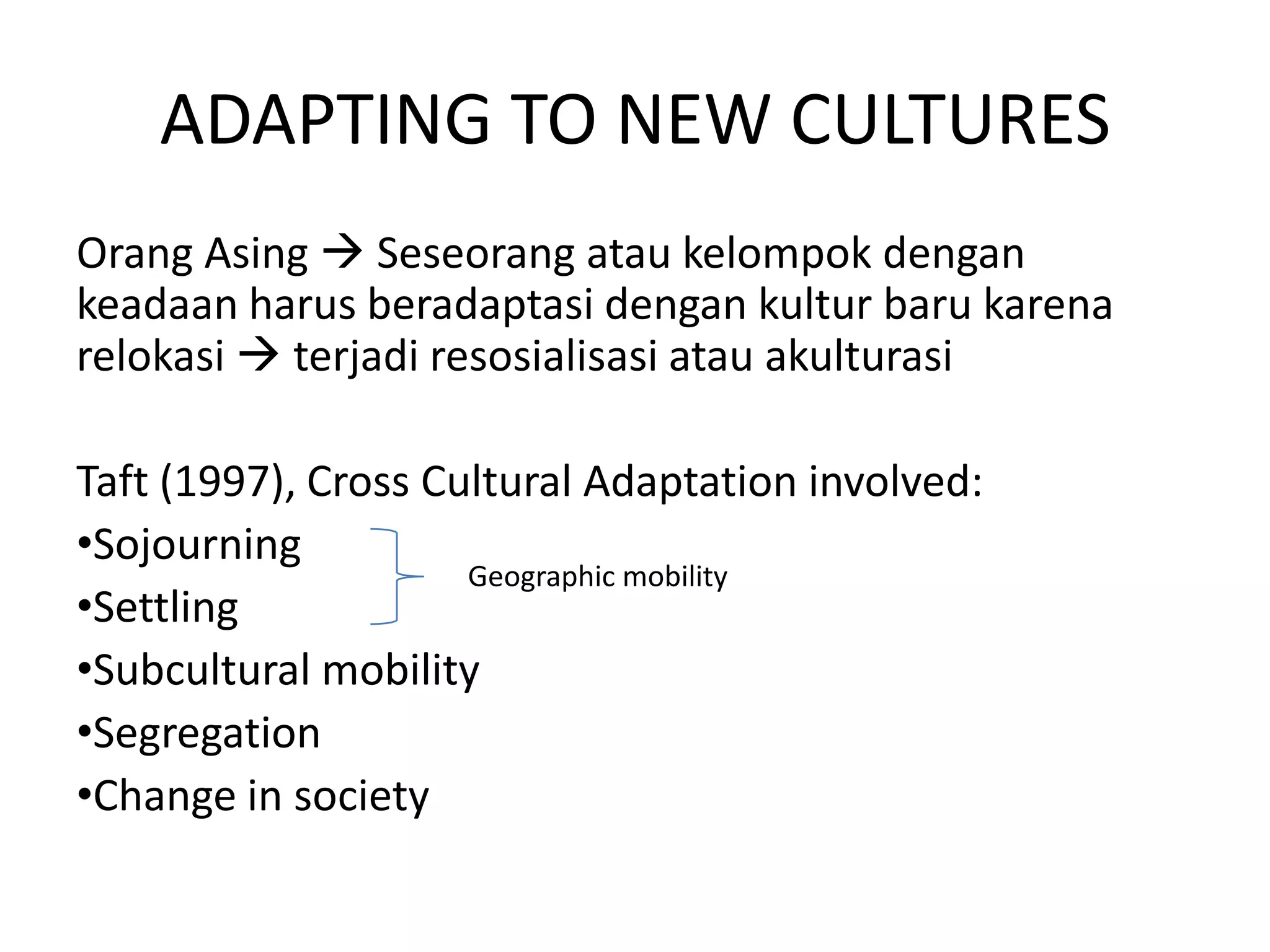 Adapting To New Cultures | PPTX