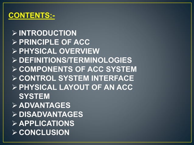 adaptive-cruise-control-system_Overview_ | PPT