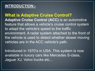 adaptive-cruise-control-system_Overview_ | PPT