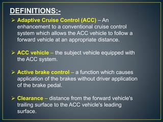 adaptive-cruise-control-system_Overview_ | PPT