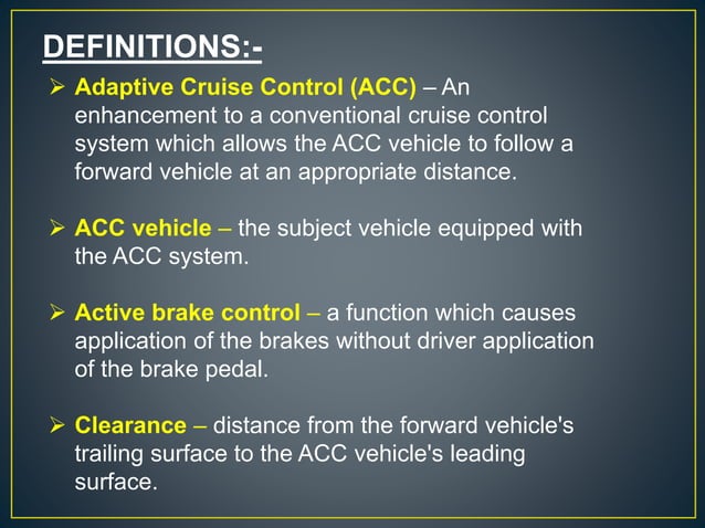 adaptive-cruise-control-system_Overview_ | PPT