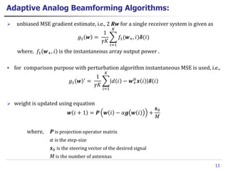 Adaptive analog beamforming | PPTX