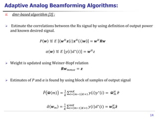 Adaptive analog beamforming | PPTX