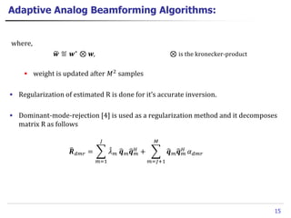 Adaptive analog beamforming | PPTX