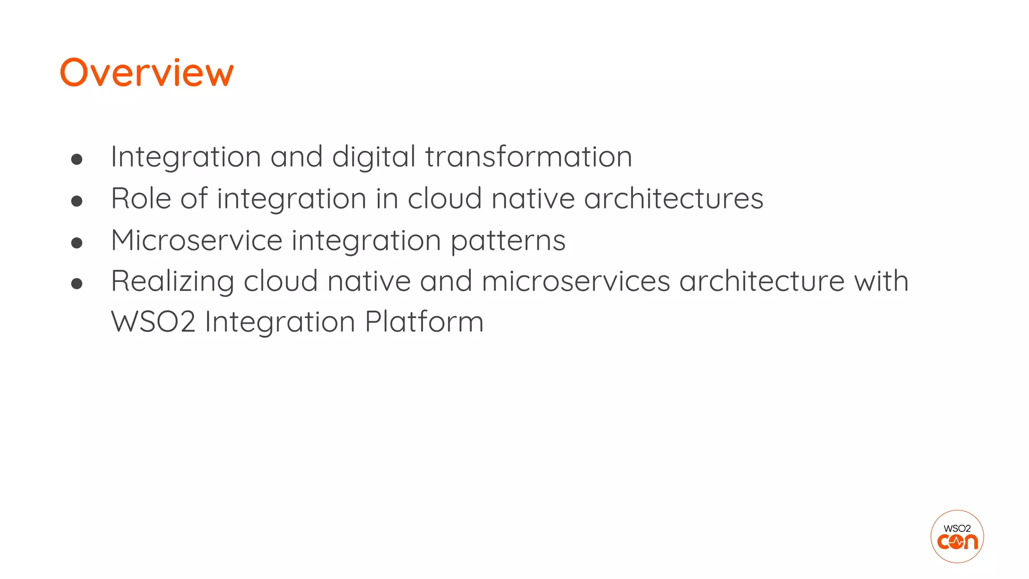 [WSO2Con USA 2018] Adaptive and Iterative Integration for Microservices and Cloud Native ...