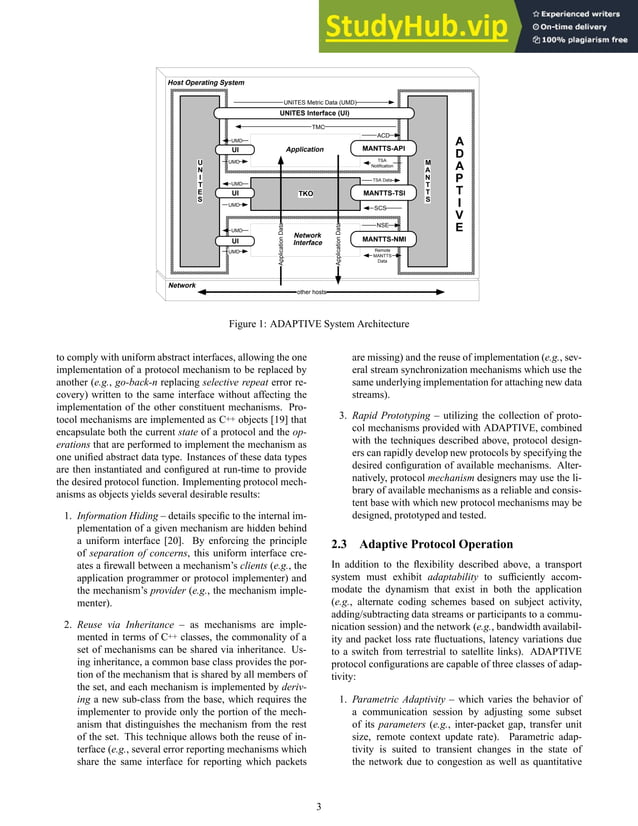 Adaptive An Object Oriented Framework For Flexible And Adaptive Communication Protocols Pdf