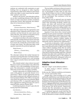 Adaptive asset allocation policies | PDF
