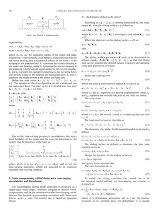 Adaptive backstepping sliding mode control of flexible ball screw ...