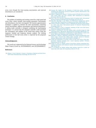 Adaptive backstepping sliding mode control of flexible ball screw ...