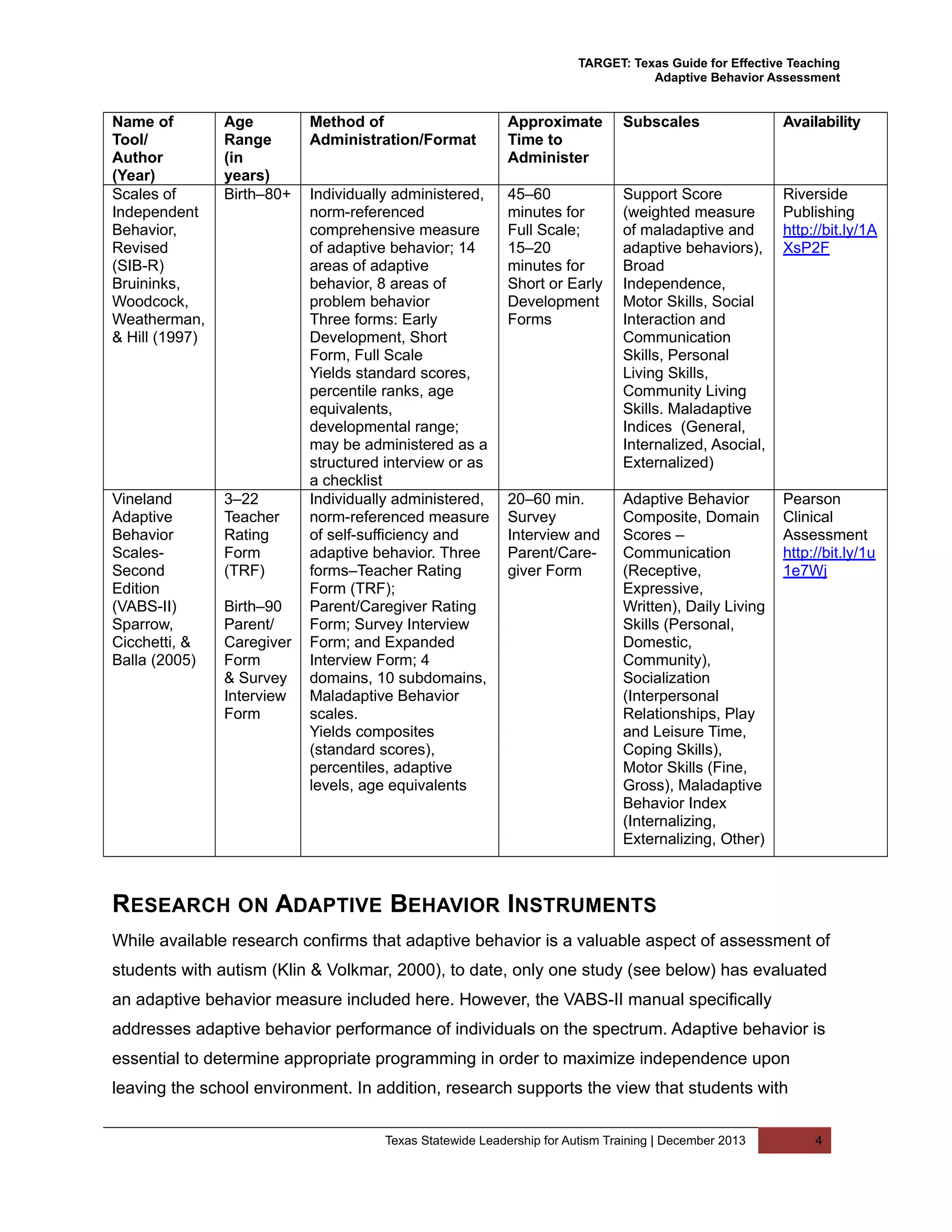 Adaptive behavior | PDF