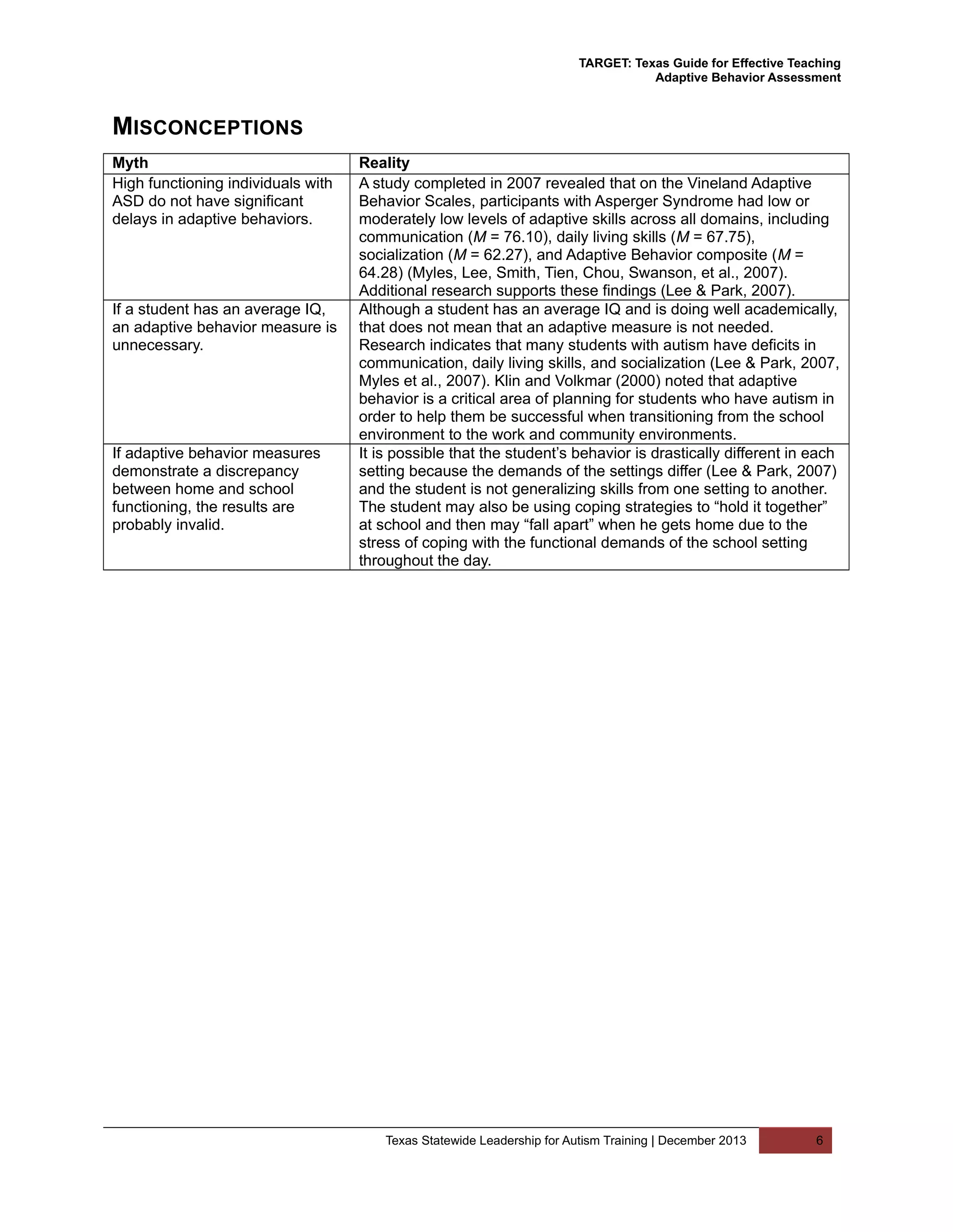Adaptive behavior | PDF