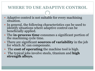 adaptivecontrol ppt for computer Integrated | PPT