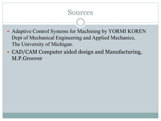 adaptivecontrol ppt for computer Integrated | PPT