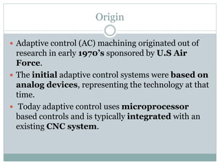 adaptivecontrol ppt for computer Integrated | PPT