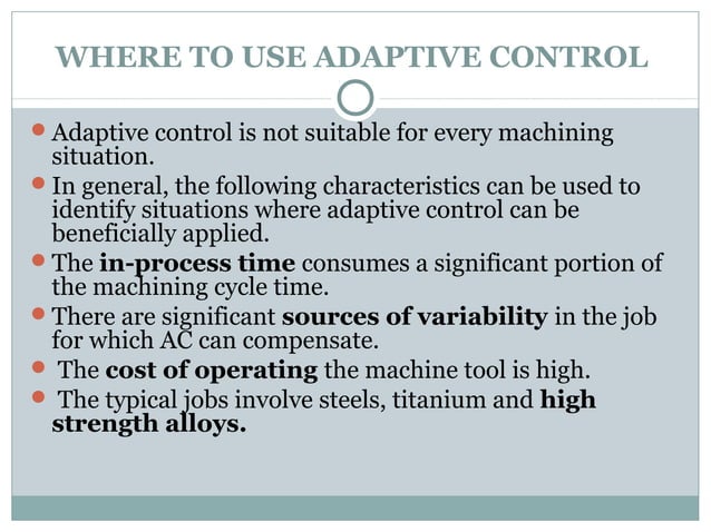 Adaptive control System | PPT