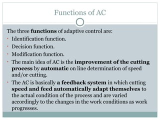 Adaptive control System | PPT