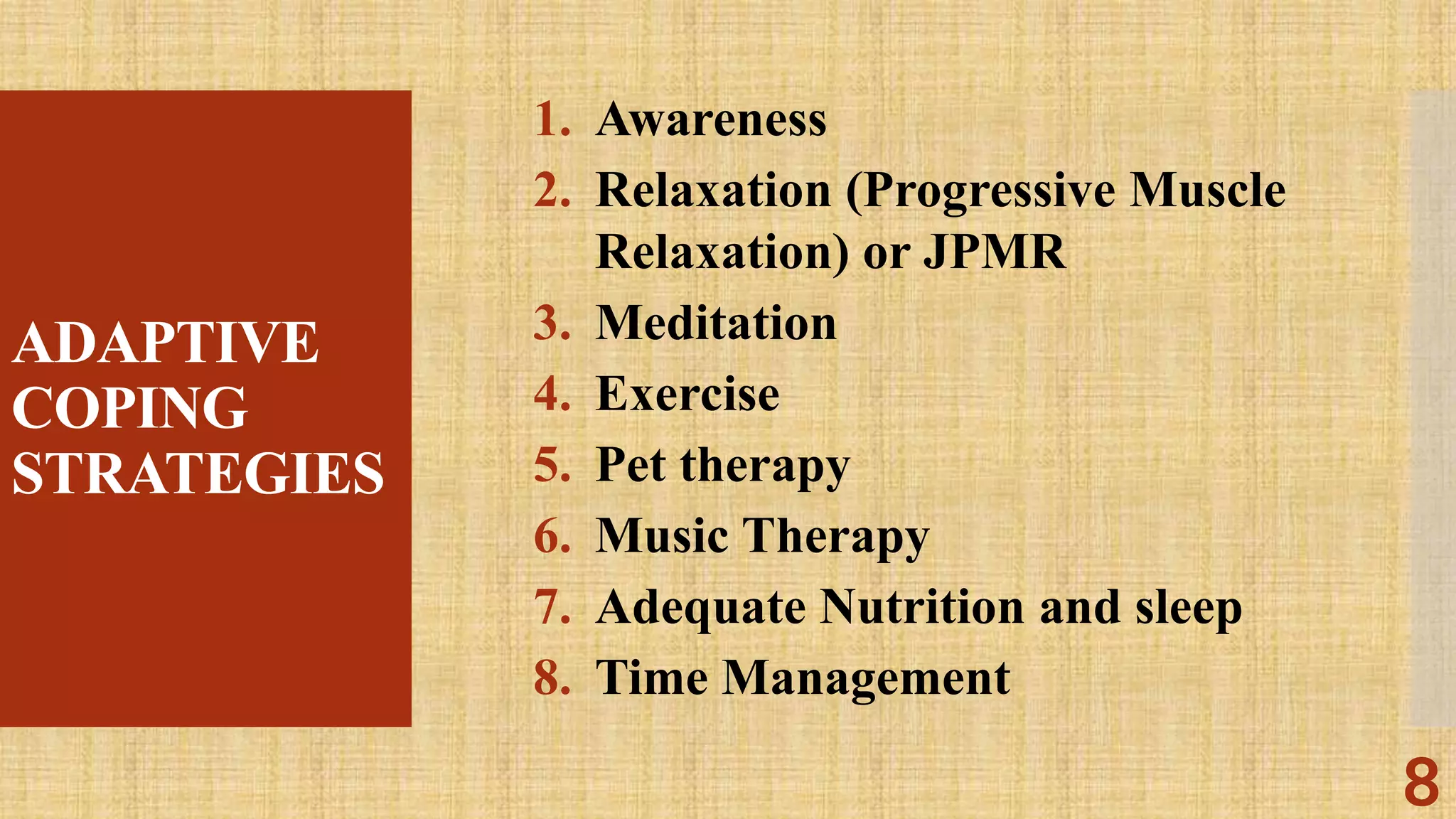 ADAPTIVE COPING.pptx | Physical Therapy | Wellness