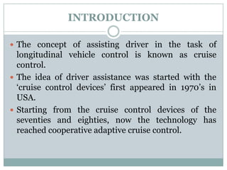 Adaptive cruise control’ | PPTX