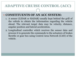 Adaptive cruise control’ | PPTX