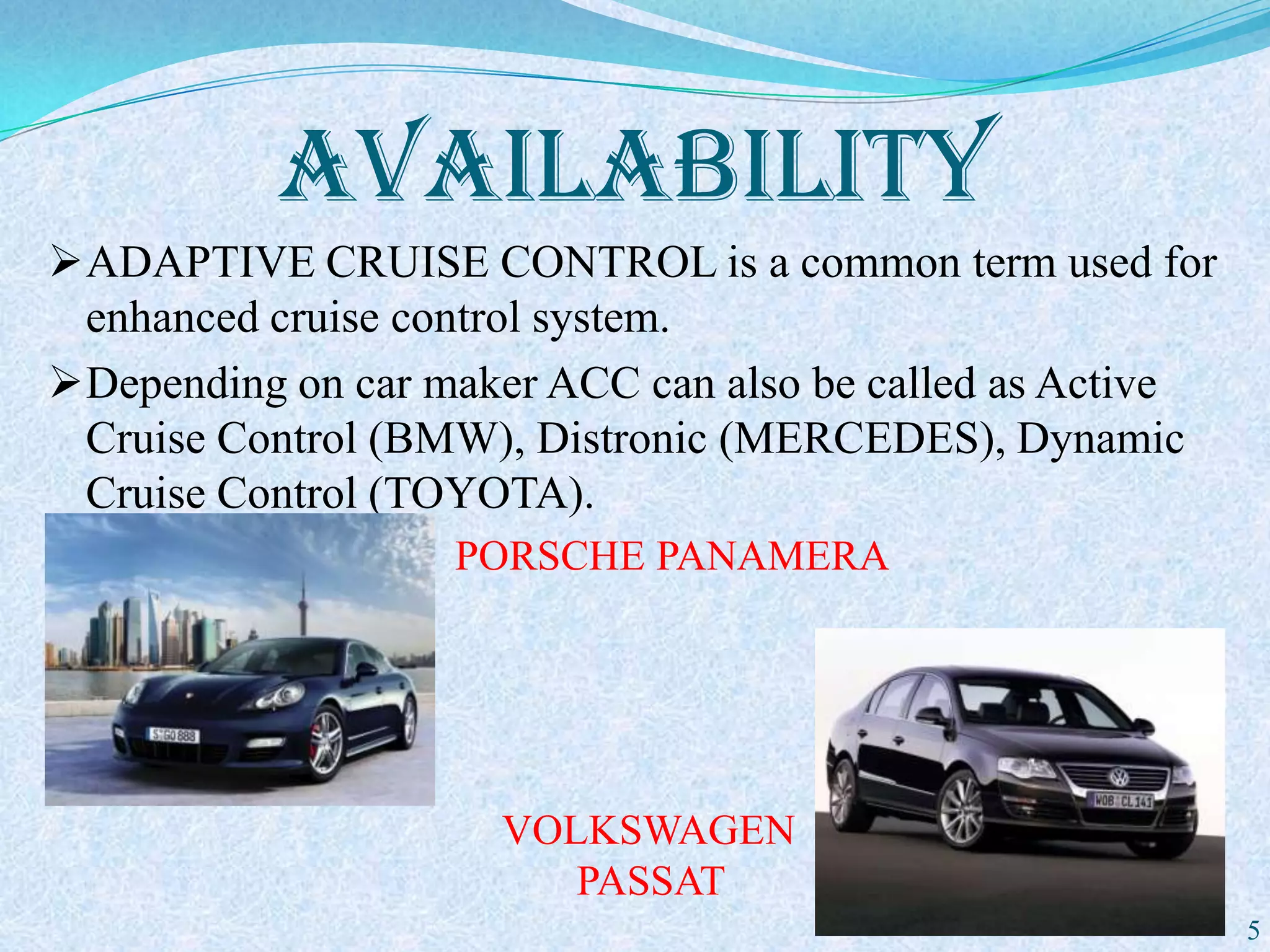 Adaptive cruise control | PPTX