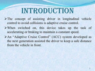 Adaptive cruise control | PPTX