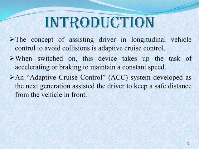 Adaptive cruise control | PPTX
