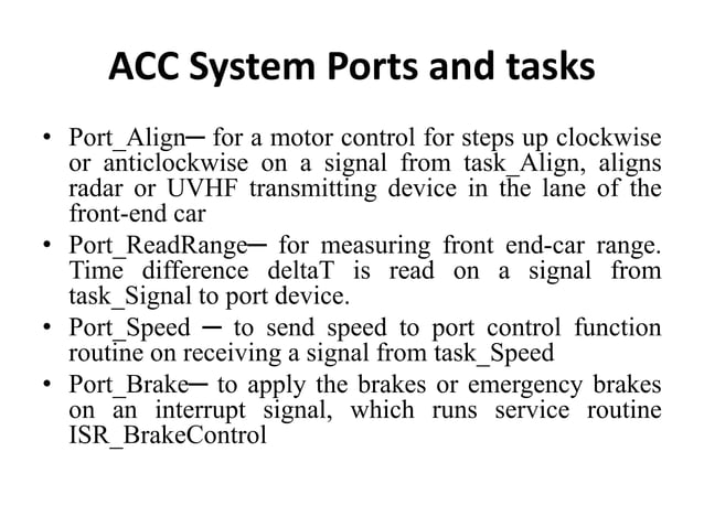 Adaptive cruise control acc | PPT