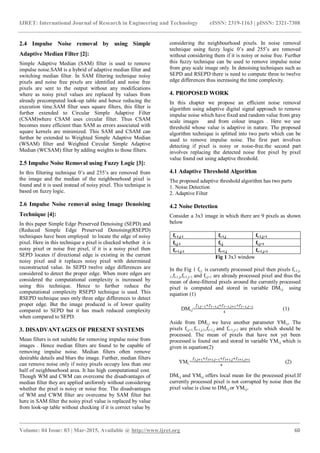 Adaptive denoising technique for colour images | PDF