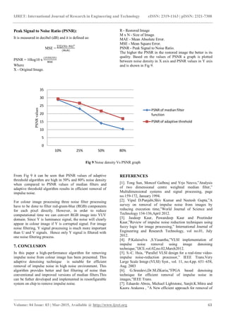 Adaptive denoising technique for colour images | PDF