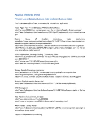 Adaptive enterprise primer | PDF | Business | Business and Finance