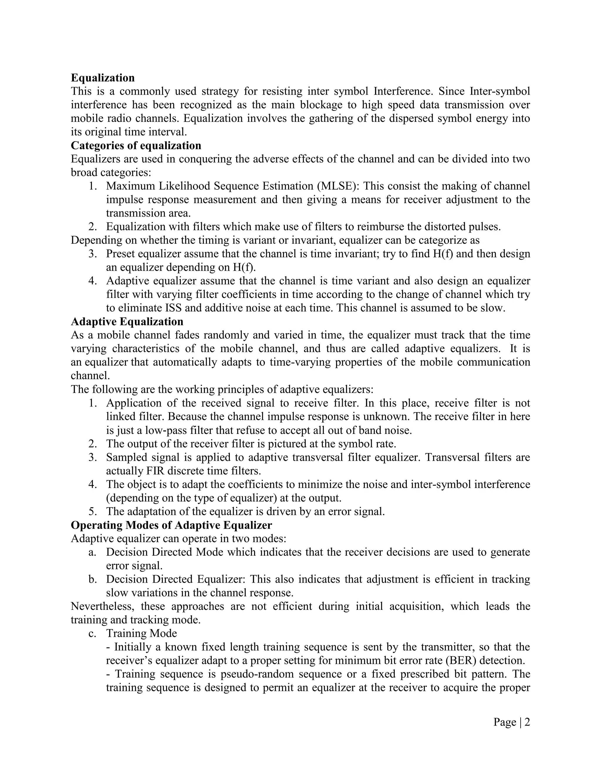 Adaptive Equalization | PDF | Digital Audio | Computer Software and ...