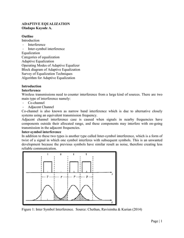Adaptive Equalization | PDF | Digital Audio | Computer Software and Applications