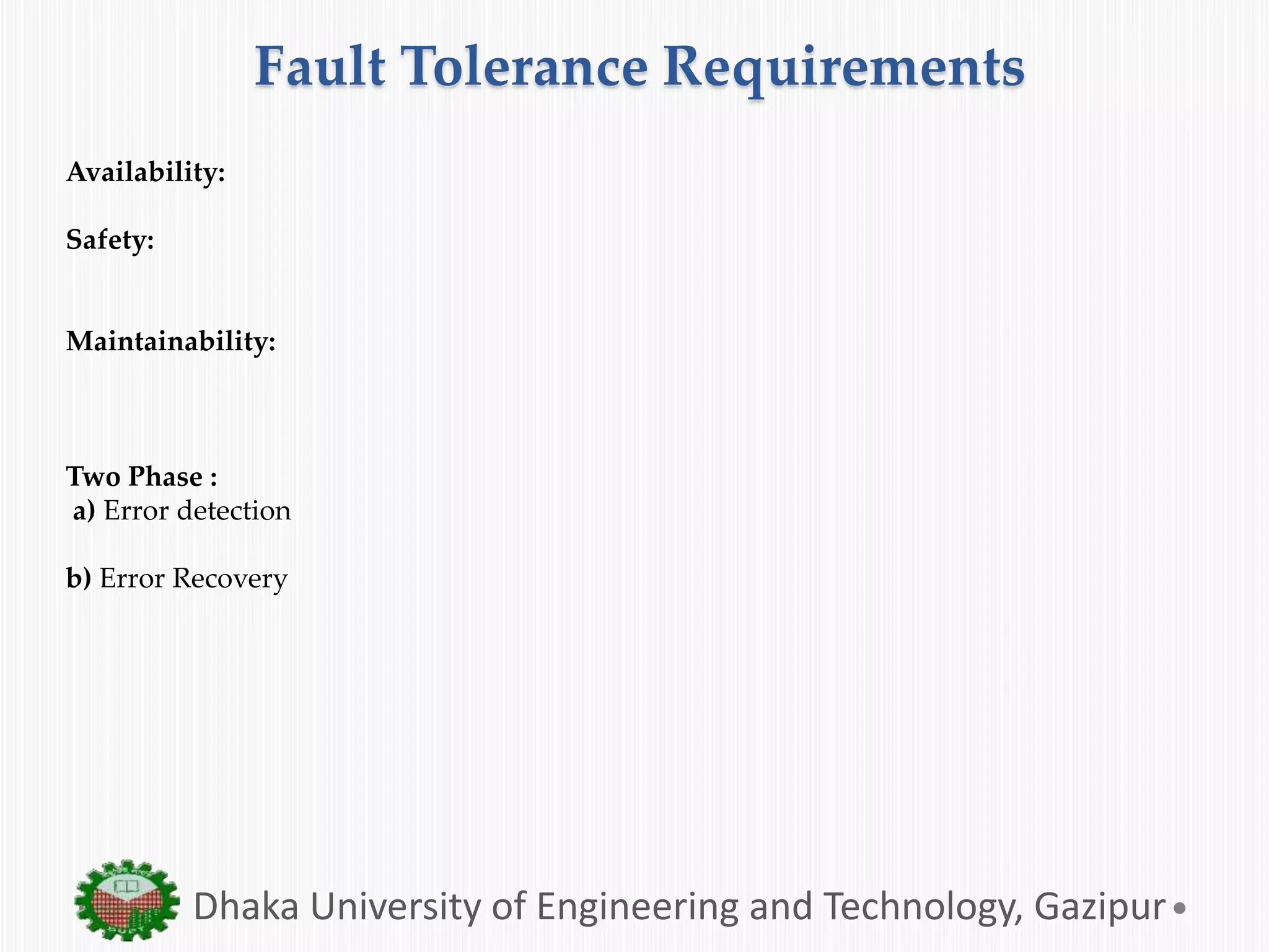Adaptive fault tolerance in cloud survey | PPT | Cloud Computing | Internet