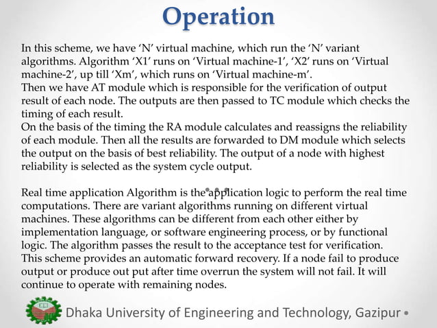 Adaptive fault tolerance in real time cloud_computing | PPT