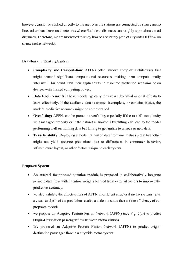 Adaptive Feature Fusion Networks For Origin Destination Passenger Flow