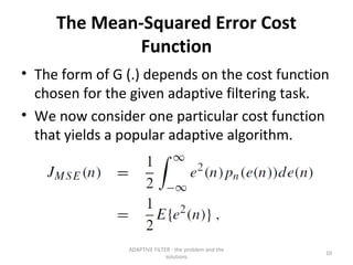 Adaptive filter | PPT