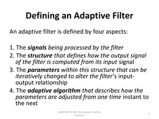 Adaptive filter | PPT