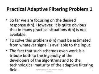 Adaptive filter | PPT
