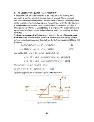 Adaptive filters | PDF
