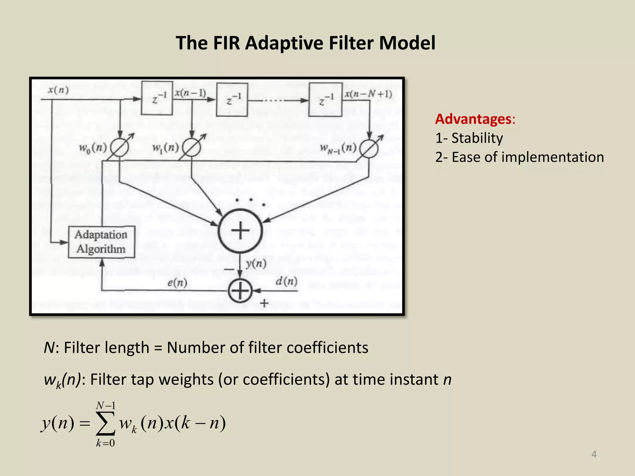 Introduction to Adaptive filters | PPTX