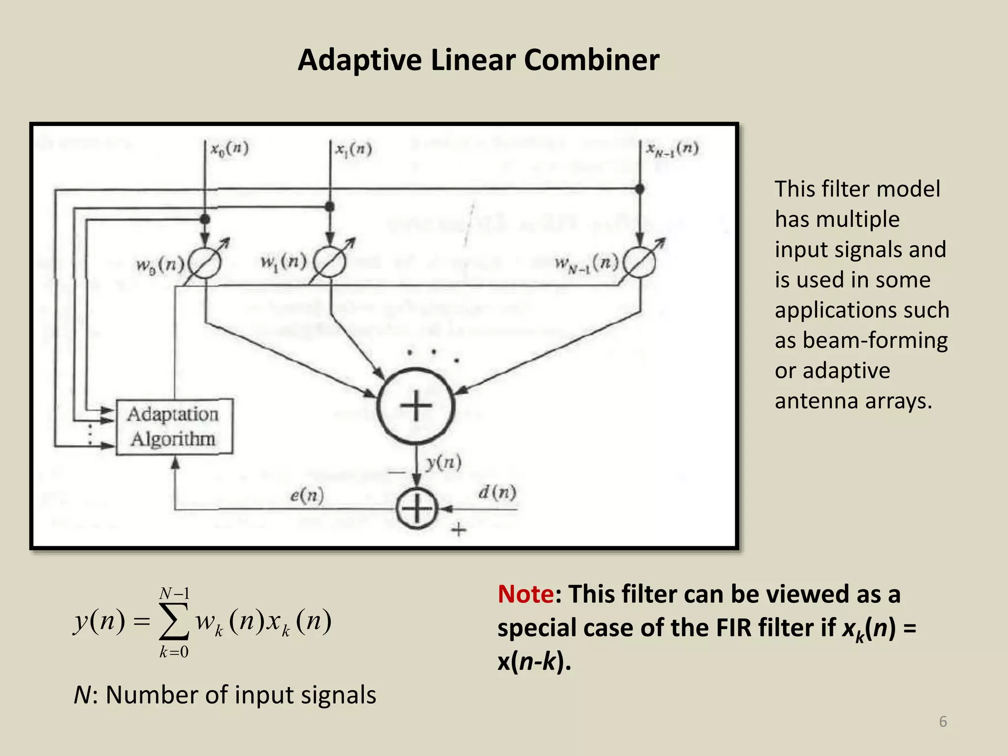 Introduction to Adaptive filters | PPTX