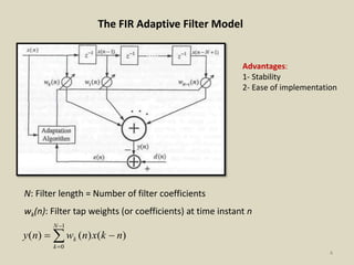 Introduction to Adaptive filters | PPTX