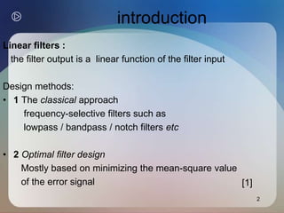 Adaptive Filters dsp.ppt